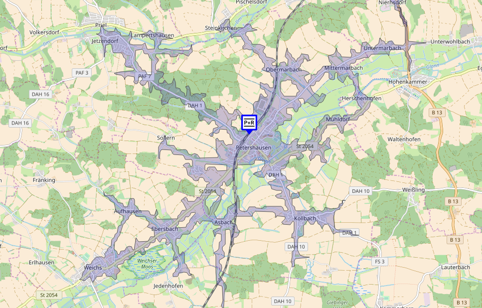 Geheimtipp für Wohnort München: Petershausen – CommuteTimeMap